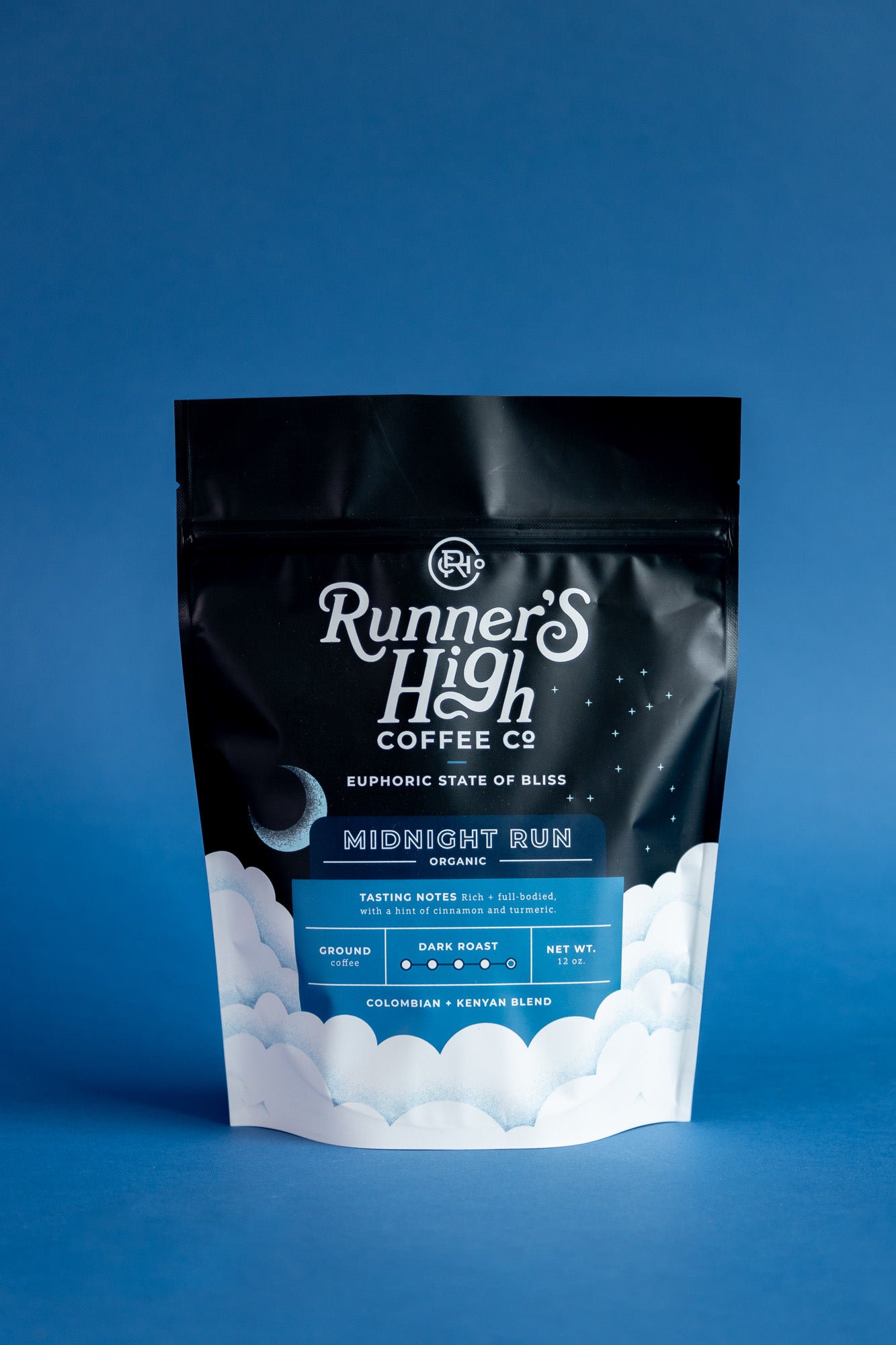 Midnight Run 12oz. Ground – Runner's High Coffee